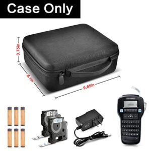 Case Compatible with DYMO Label Maker LabelManager 160/280 Portable Label Maker, Label Printer Storage Organizer for AC Adapter, Tape Cartirdges and More Accessories(Box Only) Gray