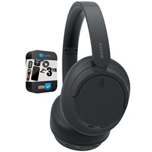 sony wh-ch720n/b wireless noise cancelling headphone black bundle with 3 yr cps enhanced protection pack