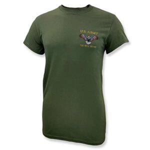 Armed Forces Gear Men's US Army Stars and Stripes T-Shirt- Official Licensed United States Army Shirts for Men (OD Green, Large)