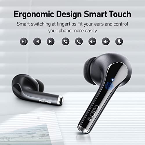 True Wireless Earbuds Bluetooth 5.3 with Microphone, TWS Ear-Buds in-Ear Headphones with Charging Case,Waterproof Cordless Blue-Tooth Earphones for Samsung,Android,iPhone,Running,Sport and Workout