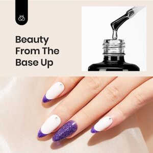 beetles Gel Polish Gel No Wipe Base Coat,15ml for Gel Nail Polish Soak Off Upgraded Formula Long-Lasting DIY Home and Nail Salon