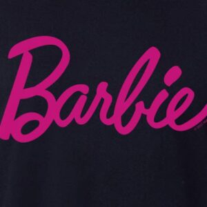 INTIMO Barbie Womens' Classic Title Logo Icon Nightgown Sleep Pajama Shirt (XXX-Large) Black