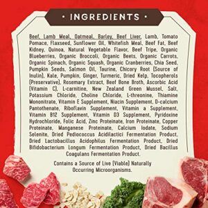 Stella & Chewy's SuperBlends Raw Blend Wholesome Grains Grass-Fed Beef, Beef Liver & Lamb Recipe with Superfoods, 3.25 lb. Bag