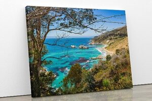 big sur ocean seascape photo wall art decor (paper print, 8x10 inches)