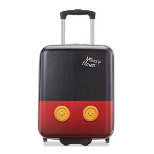 American Tourister x Disney Roll Aboard Hardside Carry-On and Underseat Luggage Set with Spinner Wheels and Organizing Pockets, Mickey Mouse (2 Pack)