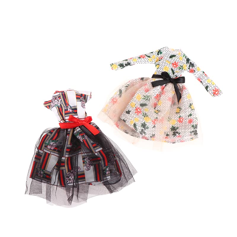 1 PC 11.5-inch doll daily wear skirt 30cm doll changing dress high waist show leg length