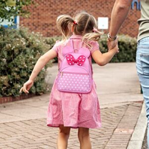 Dksyee Cute Little Girls Backpacks Mini Mouse Backpack Kids Backpack Small Backpack Purses Pink Leather Toddler Backpack Best Travel Bag Crossbody Purse Baby Backpack Preschool Backpack