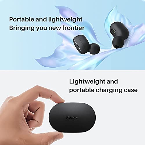 Xiaomi Redmi Buds Essential Wireless Earbuds, Bluetooth 5.2 Low Latency Gaming Headphones Stereo Earphones in Ear Touch Control Headset with Mic Deep Bass for Sport, Gaming and Running, Black