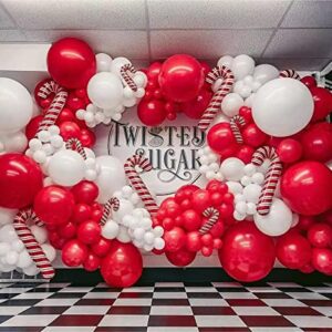 FOTIOMRG 110pcs Red Balloon Garland Arch Kit, 18 12 10 5 inch Red Latex Balloons Different Sizes Pack for Birthday Graduation Baby Shower Valentines Christmas Wedding Party Decorations