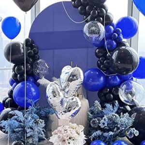 FOTIOMRG 110pcs Royal Blue Balloon Garland Arch Kit, 18 12 10 5 inch Royal Blue Latex Balloons Different Sizes Pack for Birthday Graduation Baby Shower Baseball Nautical Wedding Party Decorations