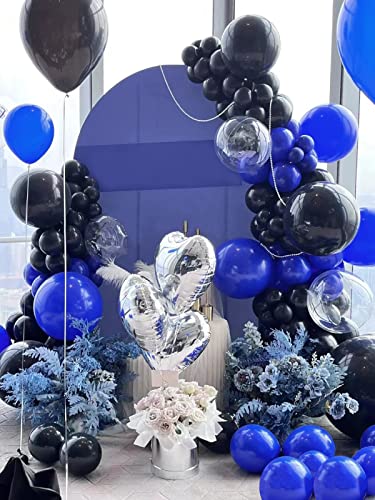 FOTIOMRG 110pcs Royal Blue Balloon Garland Arch Kit, 18 12 10 5 inch Royal Blue Latex Balloons Different Sizes Pack for Birthday Graduation Baby Shower Baseball Nautical Wedding Party Decorations