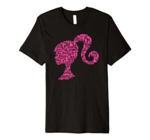 barbie - barbie lifestyle silhouette premium t-shirt