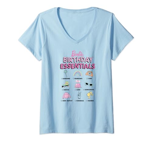 Barbie - Birthday Essentials V-Neck T-Shirt