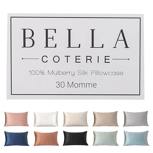 Bella Coterie Luxury Silk Pillowcase for Hair and Skin | 30 Momme | 100% Pure 6A Mulberry Silk | Super Soft | Perfectly Plush [Standard, Sage Green]