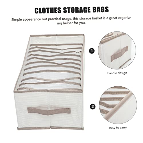 Holibanna 2pcs Folding Storage Box Clothing Drawer Dividers Drawers for Clothes Storage Boxes for Clothes 12 Grids Closet Organizer Clothes Drawer Organizer Cabinet Clothes Box Wardrobe Box