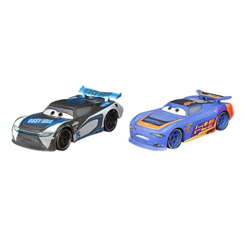 Disney Cars Diecast 2-Pack Next-Gen Racers Easy Idle #15 Harvey Rodcap and RPM #64 Barry DePedal