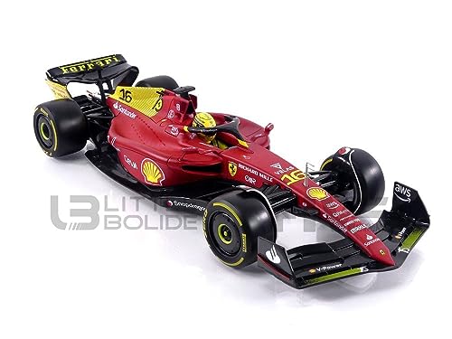 Bburago - Iron F1-75 - Italy Monza GP 2022-1/18, Red/Yellow