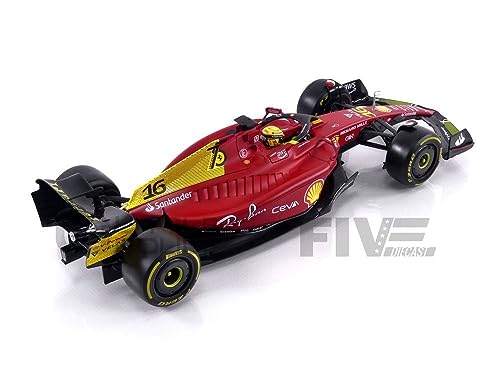 Bburago - Iron F1-75 - Italy Monza GP 2022-1/18, Red/Yellow