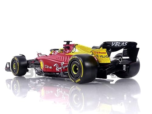 Bburago - Iron F1-75 - Italy Monza GP 2022-1/18, Red/Yellow