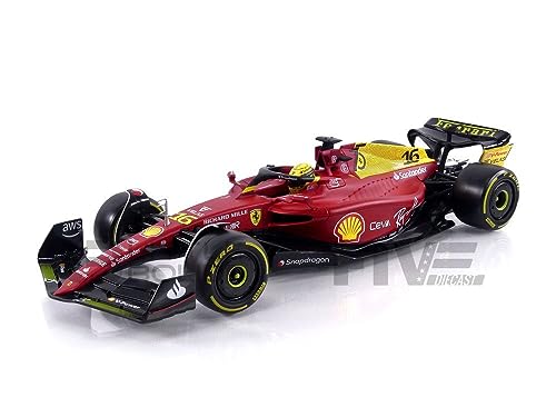 Bburago - Iron F1-75 - Italy Monza GP 2022-1/18, Red/Yellow