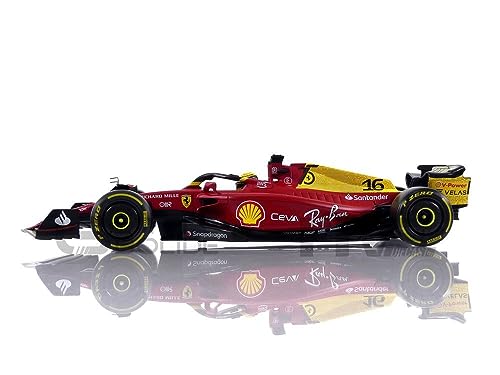 Bburago - Iron F1-75 - Italy Monza GP 2022-1/18, Red/Yellow