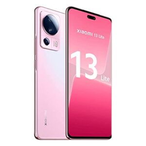 Xiaomi 13 Lite 5G + 4G LTE (128GB + 8GB) Global Unlocked 6.55" 50MP (Tmobile Mint USA Market and Global) + (Fast Car 51W Charger) (Lite Pink)