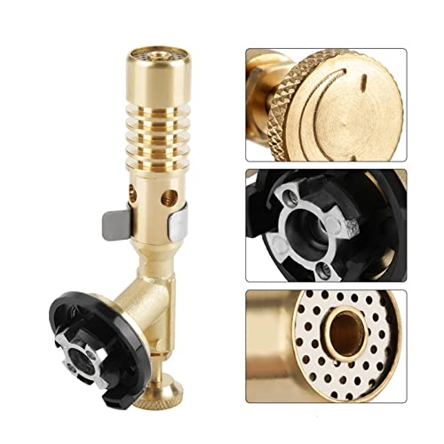 Professional Portable Brass Kitchen Cooking Gas Butane Culinary Torch Welding BBQ Flame Gun Professional Portable Brass Kitchen Burn Thoughtful Details