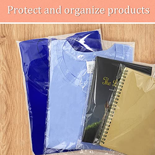 Morepack Large Self Sealing Cellophane Bags Self Adhesive,10x13 Inches Clear Resealable Cellophane Plastic Bags for Packaging Clothes, T-Shirts, Pants,200Pieces