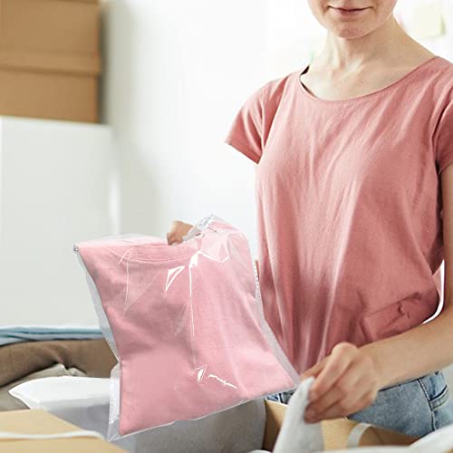 Morepack Large Self Sealing Cellophane Bags Self Adhesive,10x13 Inches Clear Resealable Cellophane Plastic Bags for Packaging Clothes, T-Shirts, Pants,200Pieces