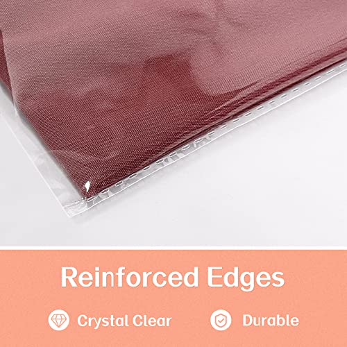 Morepack Large Self Sealing Cellophane Bags Self Adhesive,10x13 Inches Clear Resealable Cellophane Plastic Bags for Packaging Clothes, T-Shirts, Pants,200Pieces