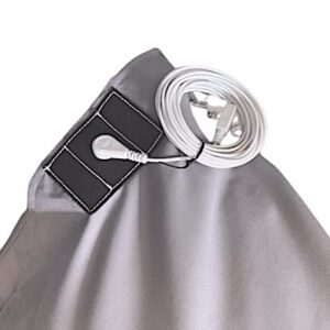 Redemption Shield® 10% Silver Fitted Grounding Bed Sheets | Earthing for Better Sleep | Gray | California King Size