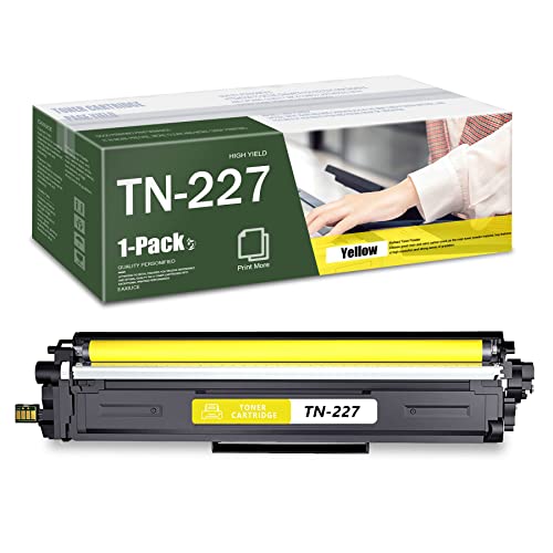 EAXIUCE TN227 TN-227 Yellow Toner Cartridge Compatible Replacement for Color Pro MFCL3710CW MFCL3750CDW HLL3210CW HLL3230CDW Series Printer