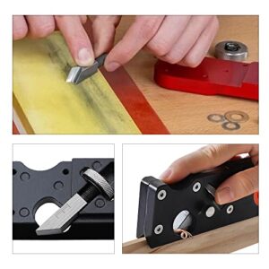 45 Degree Chamfer Plane-Woodworking Edge Corner Flattening Tool parts，Hand Chamfering Planer Suitable for Quick Edge Trimming of Wood Replace Cutter Heads