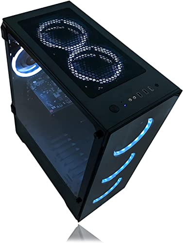 Alarco Gaming PC Desktop Computer Intel i5 3.10GHz,8GB Ram,512 GB SSD,Windows 10 pro,WiFi Ready,Video Card Nvidia GTX 750 Ti 4GB, 6 RGB Fans with Remote