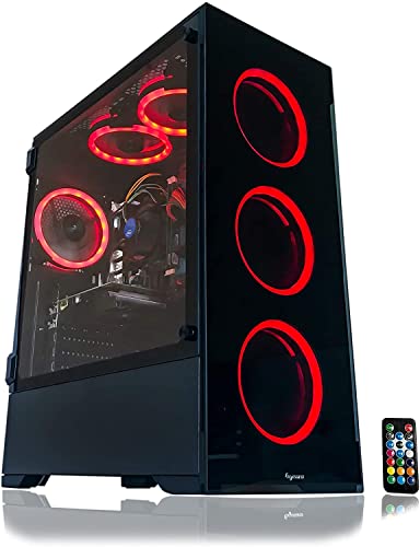 Alarco Gaming PC Desktop Computer Intel i5 3.10GHz,8GB Ram,512 GB SSD,Windows 10 pro,WiFi Ready,Video Card Nvidia GTX 750 Ti 4GB, 6 RGB Fans with Remote