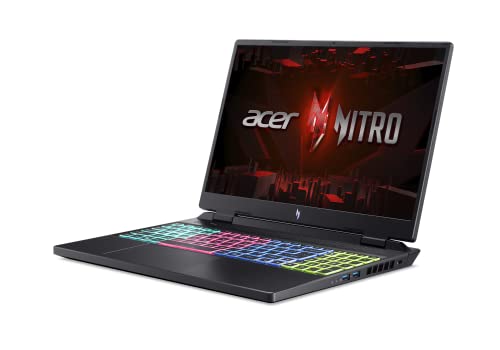 Acer Nitro 16 Gaming Laptop | Intel i5-13500H | NVIDIA GeForce RTX 4050 Laptop GPU | 16" 2560 x 1600 165Hz IPS G-SYNC Display | 8GB DDR5 | 512GB Gen 4 SSD | Wi-Fi 6 | RGB Backlit KB | AN16-51-56VR