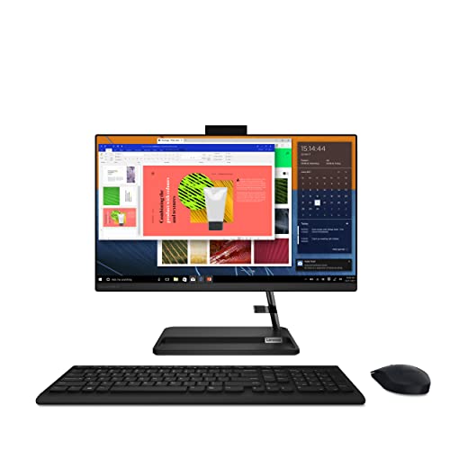 Lenovo IdeaCentre AIO 3i - 2023 - All-in-One Computer – Wireless Mouse & Keyboard Included - 21.5” Full HD – HD Camera - Windows 11 Home – 8GB Memory – 256GB Storage - Intel Core i3-1115G4 - Black