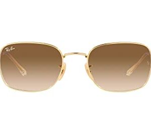 Ray-Ban RB3706 Square Sunglasses, Gold/Gradient Brown, 54 mm