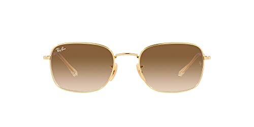 Ray-Ban RB3706 Square Sunglasses, Gold/Gradient Brown, 54 mm