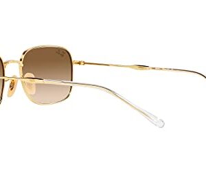 Ray-Ban RB3706 Square Sunglasses, Gold/Gradient Brown, 54 mm