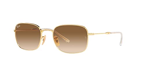 Ray-Ban RB3706 Square Sunglasses, Gold/Gradient Brown, 54 mm