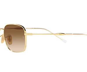 Ray-Ban RB3706 Square Sunglasses, Gold/Gradient Brown, 54 mm