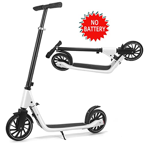 SWENAT Scooter for Kids Ages 6+,Adult and Teen Kick Scooter Lightweight & Big Sturdy Wheels,Foldable, Adjustable Handlebars, Lightweight, for Riders up to 220 lbs