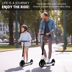 SWENAT Scooter for Kids Ages 6+,Adult and Teen Kick Scooter Lightweight & Big Sturdy Wheels,Foldable, Adjustable Handlebars, Lightweight, for Riders up to 220 lbs