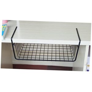 Alipis Fridge Shelves Shelf for Desk Kitchen Cabinet Shelf Hanging Storage Bin Basket Under Shelf Wire Rack Under Shelf Organizer Lower Hanger Lower Hanging Basket Storage Basket Food