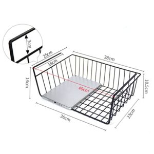 Alipis Fridge Shelves Shelf for Desk Kitchen Cabinet Shelf Hanging Storage Bin Basket Under Shelf Wire Rack Under Shelf Organizer Lower Hanger Lower Hanging Basket Storage Basket Food