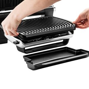 All-Clad AutoSense Stainless Steel Indoor Grill, Panini Press XL Automatic Cooking 1800 Watts Smokeless, Removable Plates, Dishwasher Safe