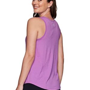 RBX Yoga Tank Top for Women Super Soft Stretchy Tank Relaxed Fit Workout Tank Top Sleeveless Gym Tee Airy Breathable Running Tank Top Camisole Seamed Orchid Purple L