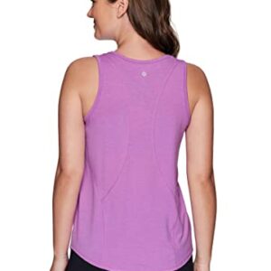 RBX Yoga Tank Top for Women Super Soft Stretchy Tank Relaxed Fit Workout Tank Top Sleeveless Gym Tee Airy Breathable Running Tank Top Camisole Seamed Orchid Purple L