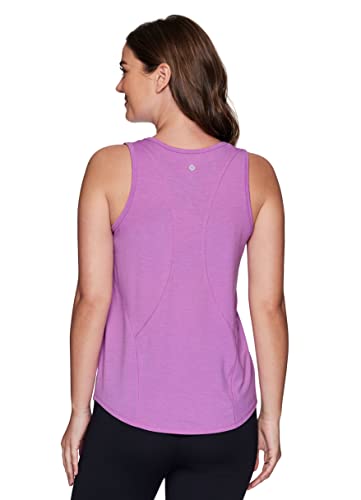 RBX Yoga Tank Top for Women Super Soft Stretchy Tank Relaxed Fit Workout Tank Top Sleeveless Gym Tee Airy Breathable Running Tank Top Camisole Seamed Orchid Purple L